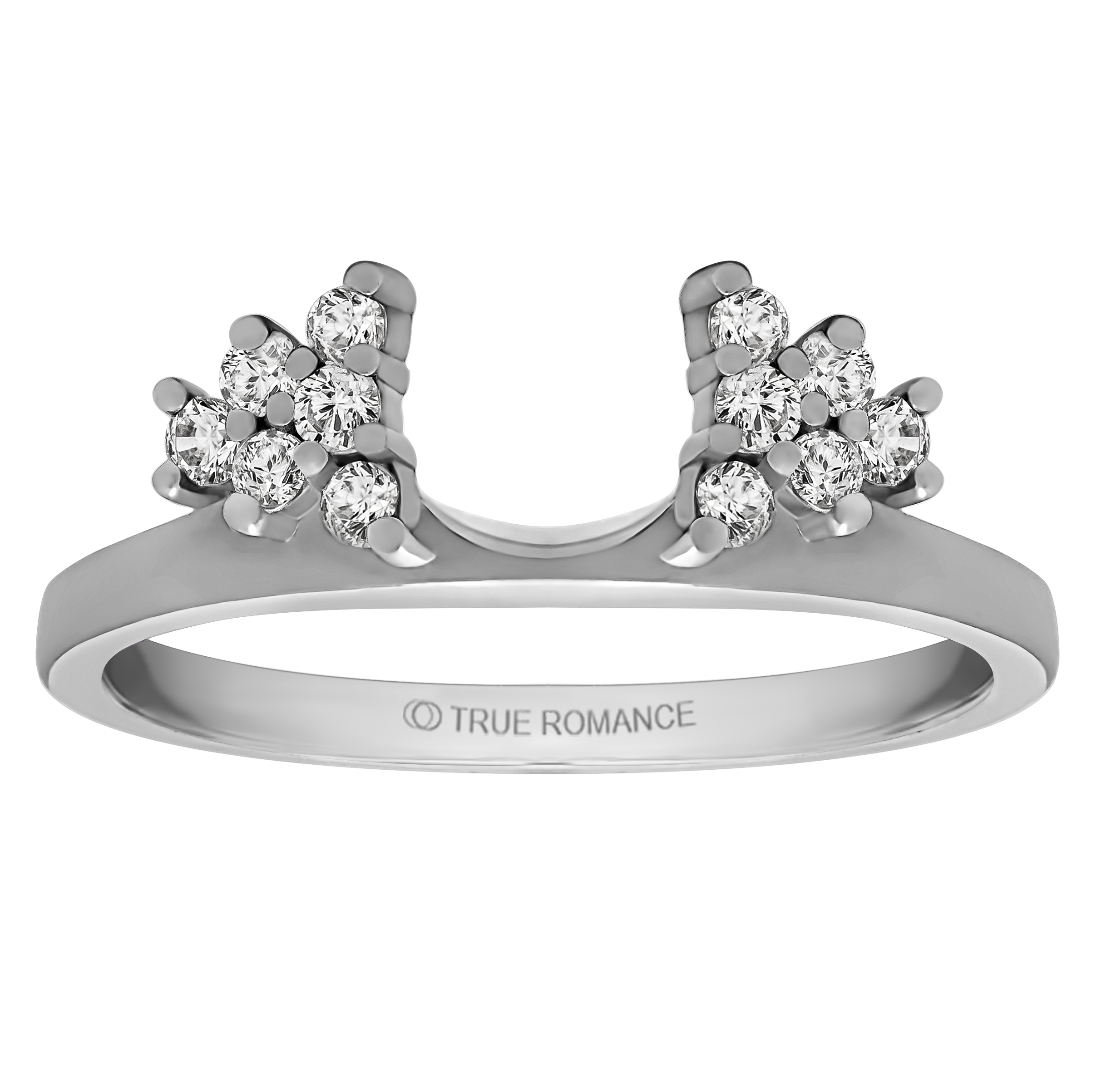14K White Gold Solitaire Ring Wrap/Enhancer - RW225-E